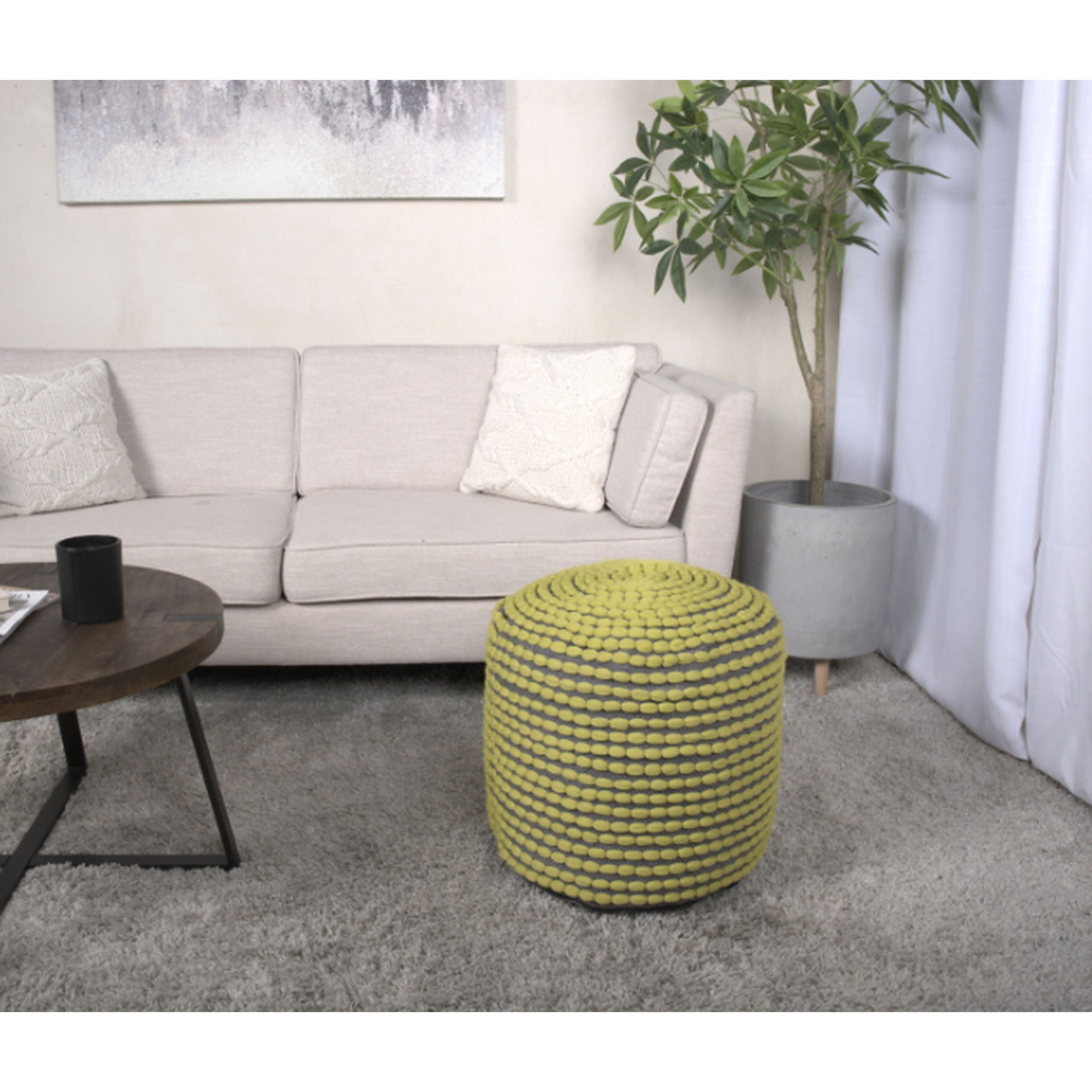 High - Capacity Pouf - Indoor Seating for Up to 250 Pounds - Walmart.com