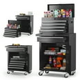 Tool Chest, 5-Drawer Rolling Tool Storage Cabinet with Detachable Top ...