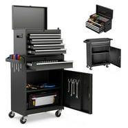 Costway 3 Layer Utility Rolling Tool Cart with Lockable Universal ...