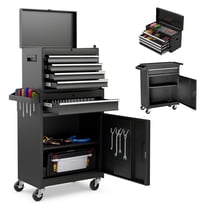 5-Drawer Mobile Mechanic Tool Chest, Rolling Cabinet with Lock ...