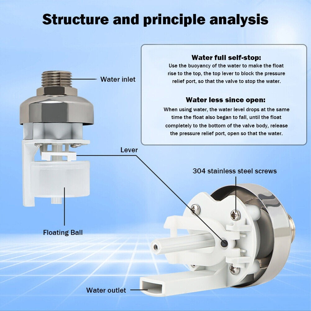High Capacity Water Level Control Valve with Float Ball (12 Upper Water ...