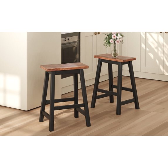 High - Capacity Wood Stools | Space - Saving for Kitchens | Durable and ...