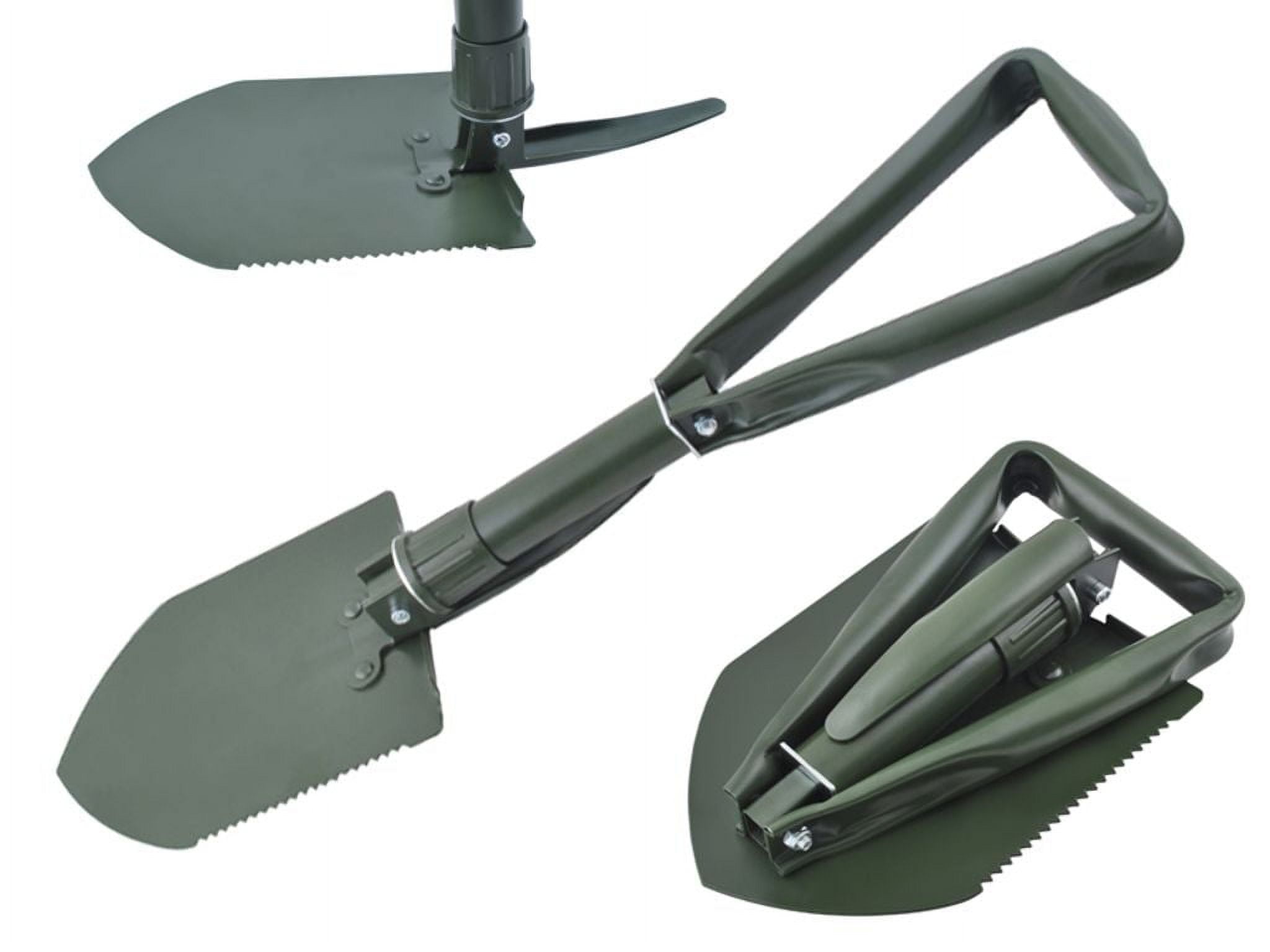 High-Carbon Steel Military Shovel, Ergonomic Triangular Handle Multi ...