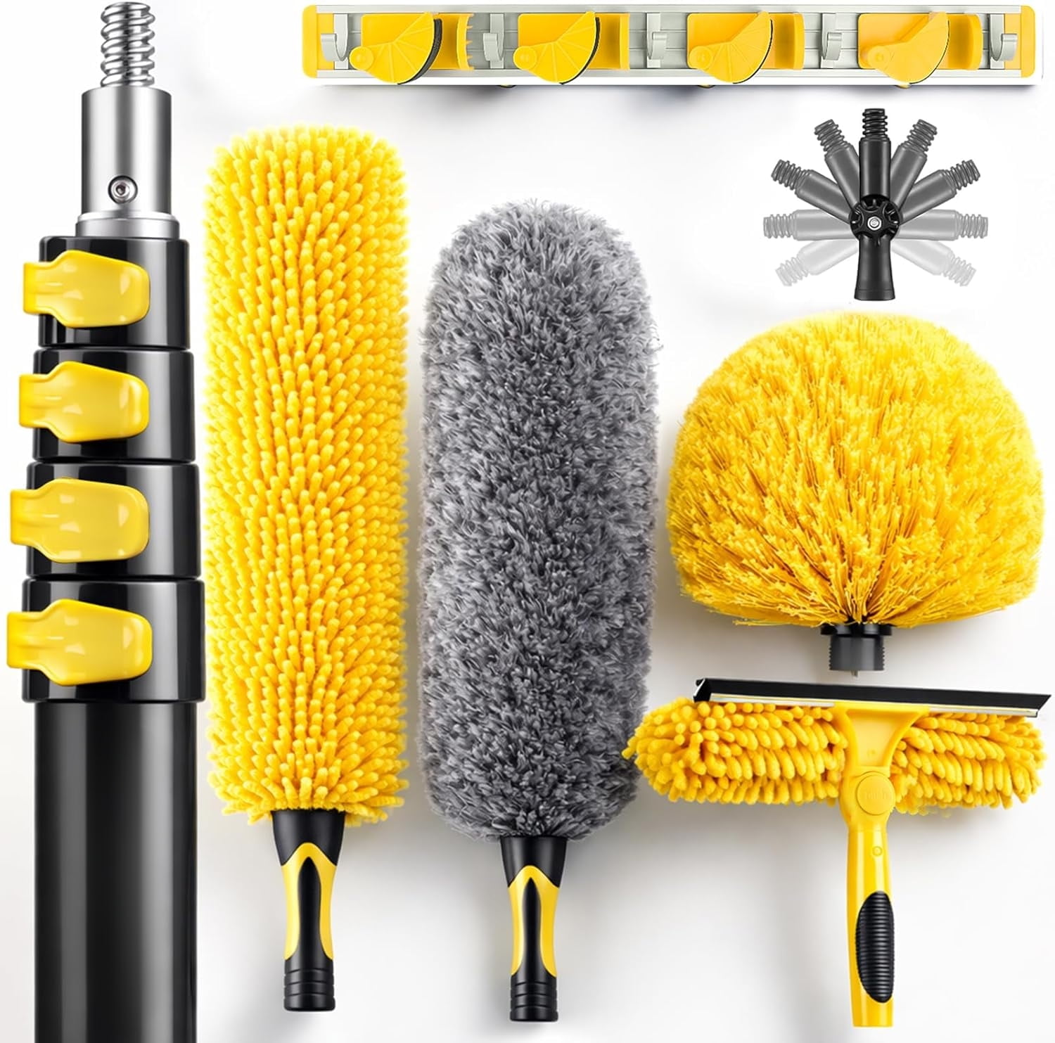 High Ceiling Duster Kits with Heavy Duty Extension Pole, High Reach ...