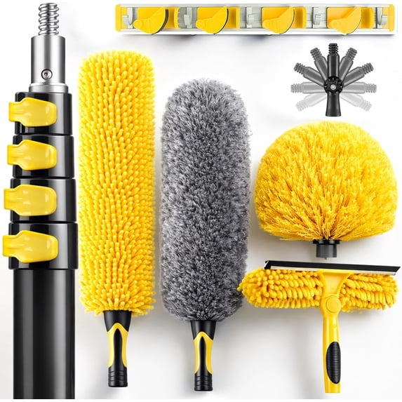 High Ceiling Duster Kits with Heavy Duty Extension Pole, High Reach ...