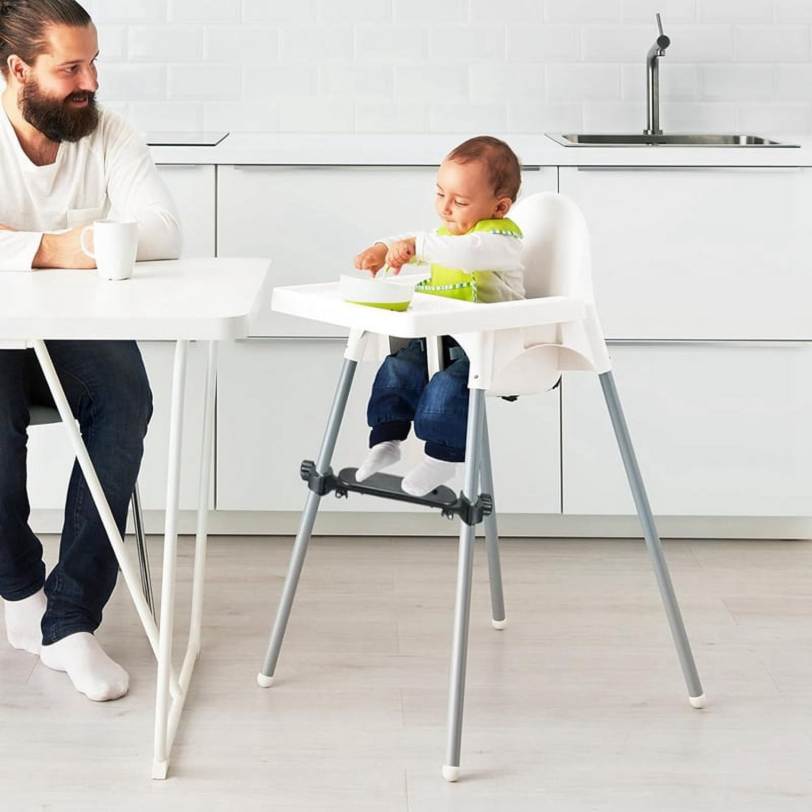High Chair Footrest Non-Slip Foot Rest Height Adjustable Highchair ...