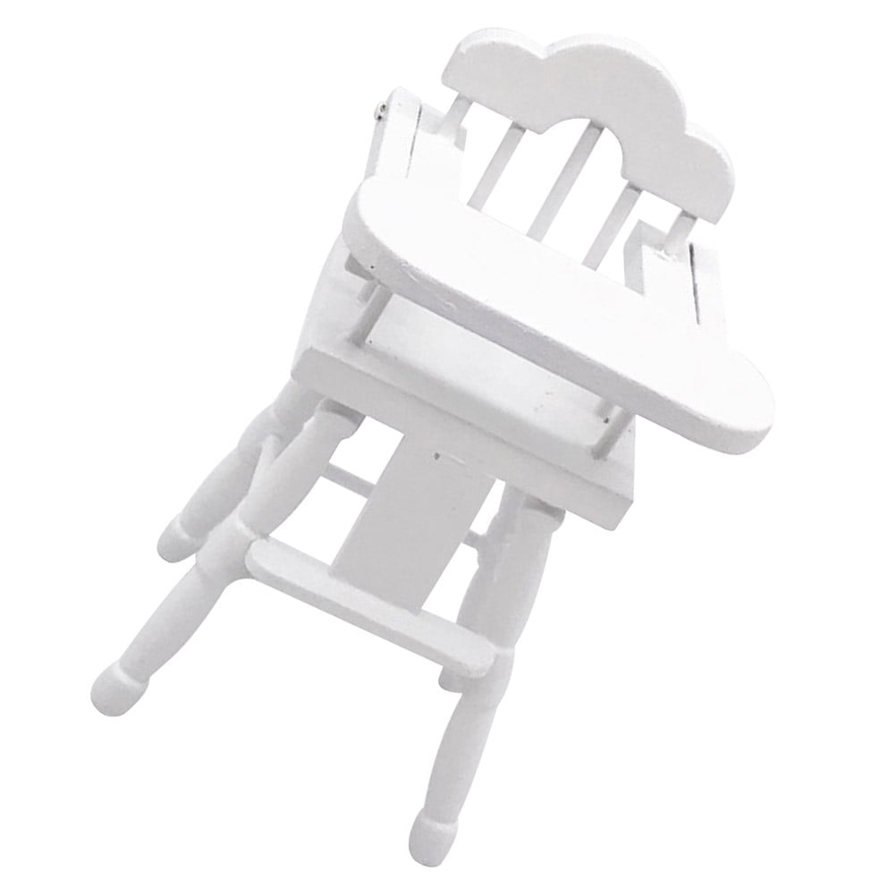 High Chair Toy Decor Mini Furniture Kids Toy Child Toys Feeding Chair ...