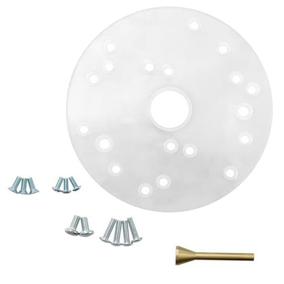 High Clarity Acrylic Router Base Plate With Brass Locating Pin For ...