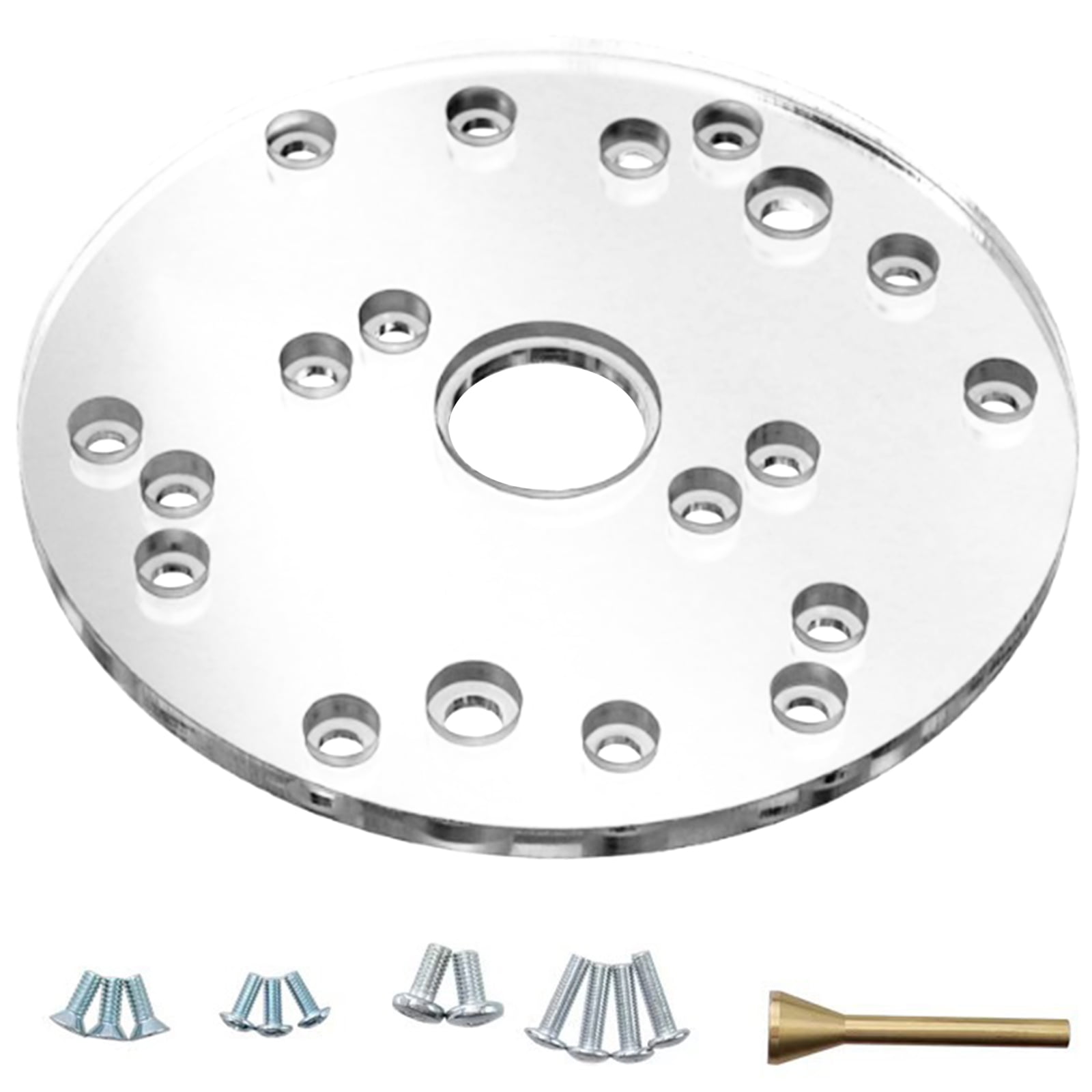 High Claritys Acrylic Router Base Plate With Brass Locating Pin For ...