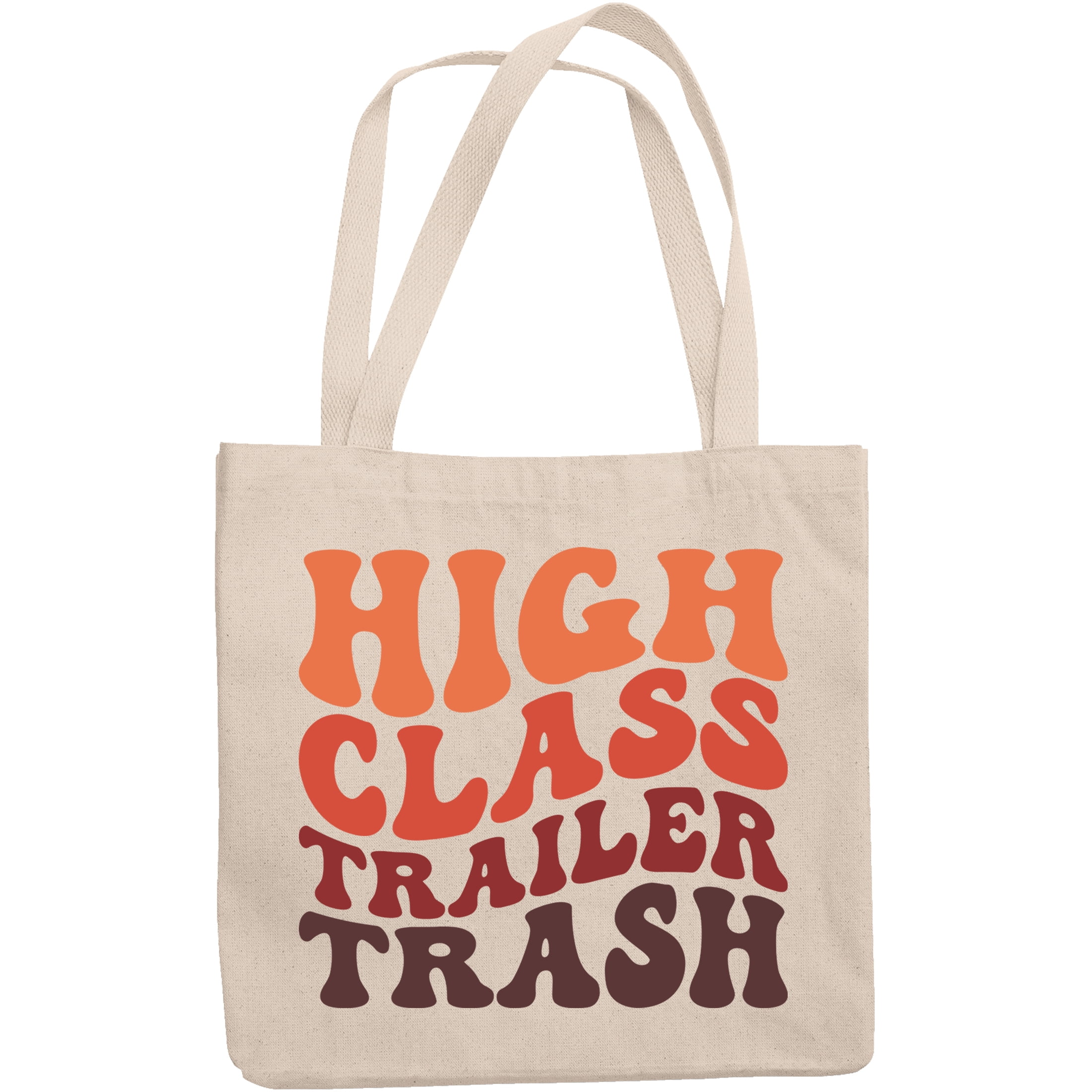 High Class Trailer Trash, Groovy Retro Wavy Text Merch Gift, 12oz ...
