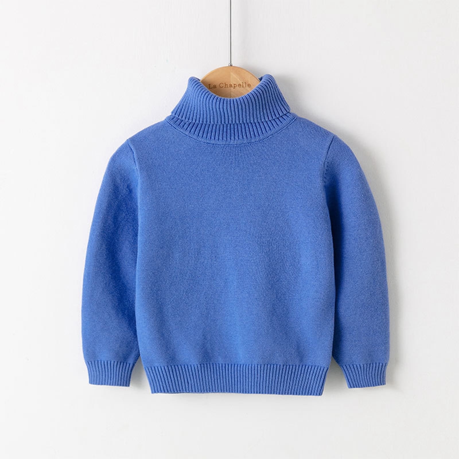 High Collar Girl Sweater Toddler Boy Round Neck Knitted Sweatshirt Child Fall Winter Pullover ...