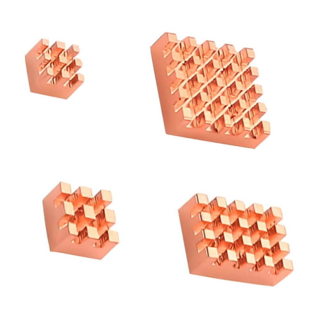 High Conductivity Brass Heatsinks 4Pieces For 4B Development Board ...