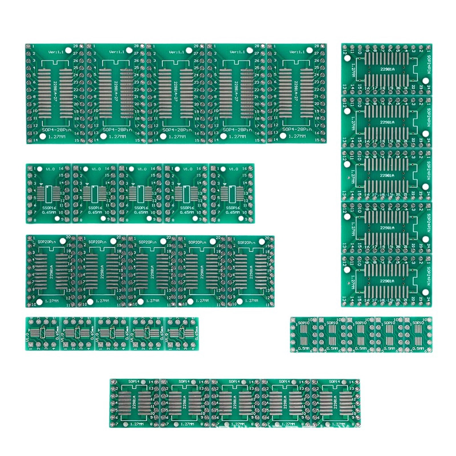 High Conductivity SMDs To DIP Adapters PCBs Board With Ergonomic Layout ...