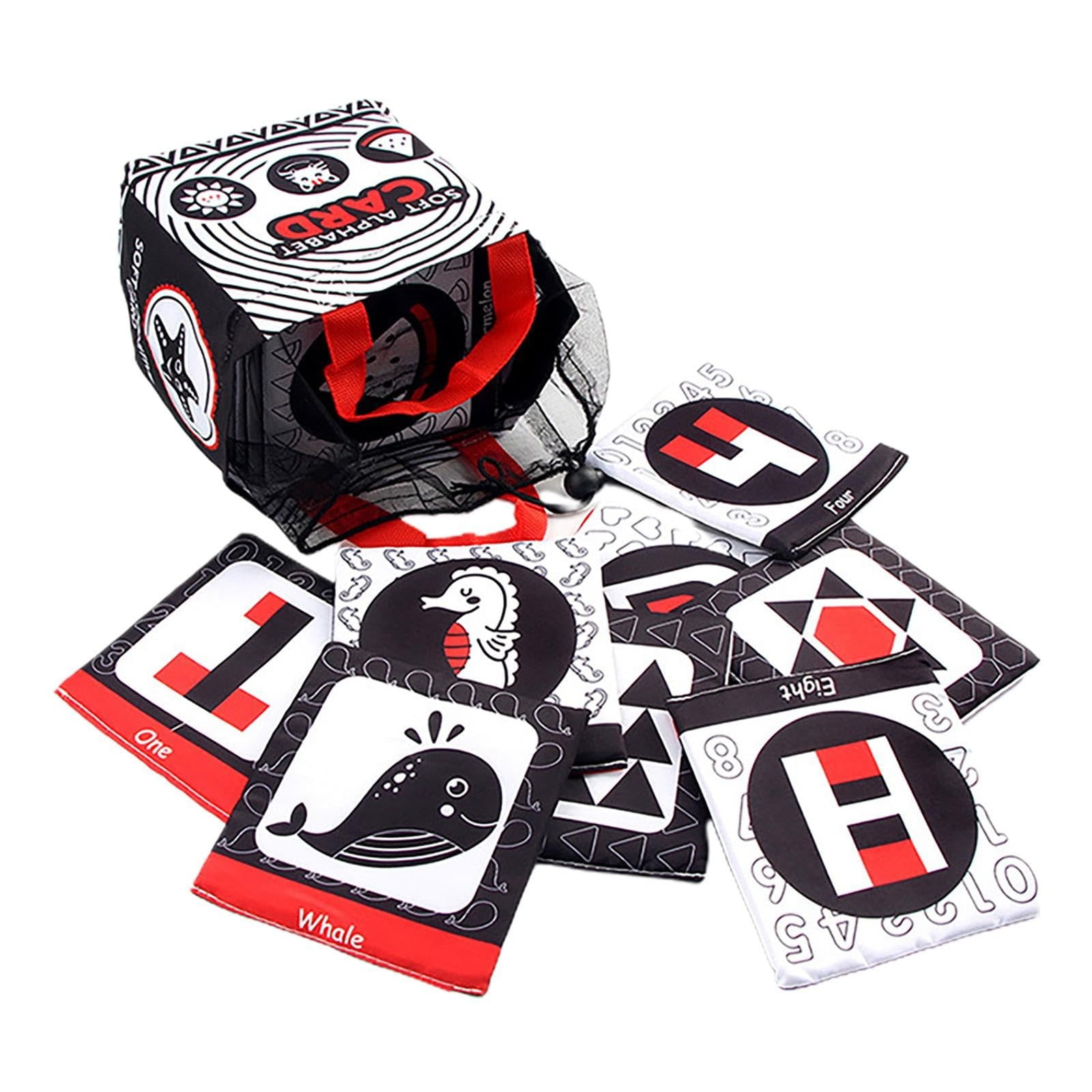 High Contrast Baby Flash Cards Developmental Toy Visual Stimulation for ...