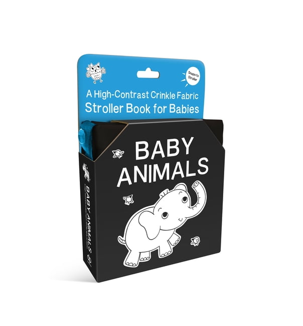 High-Contrast Stroller Books Baby Animals: A High-Contrast Crinkle ...