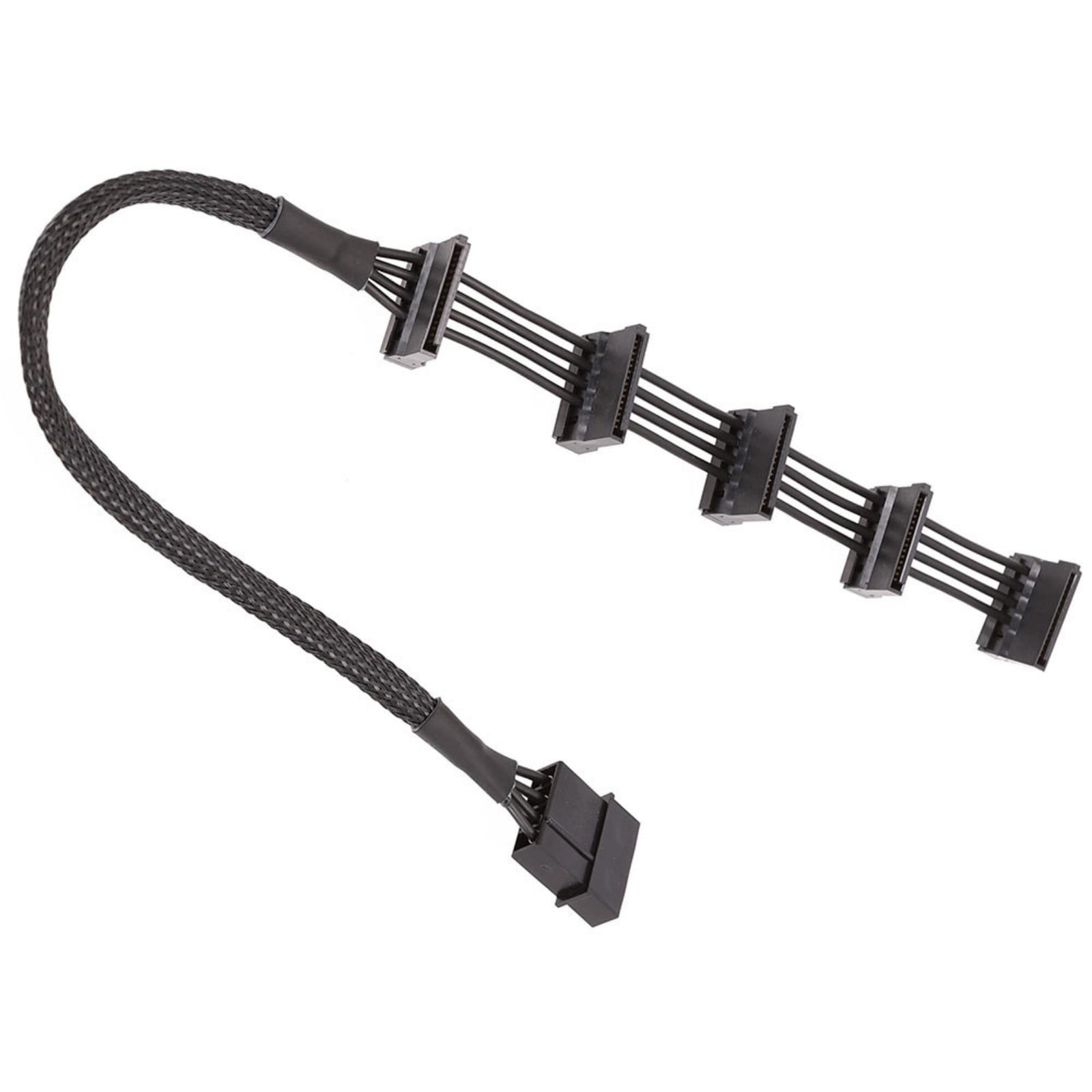 High-Current 15Pin Male to 5 Port 4Pin Female Power Extension Cord for ...