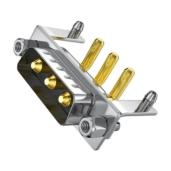 High Current 40A Solderable Connector With 3U Gold Coated Coppered Pin ...