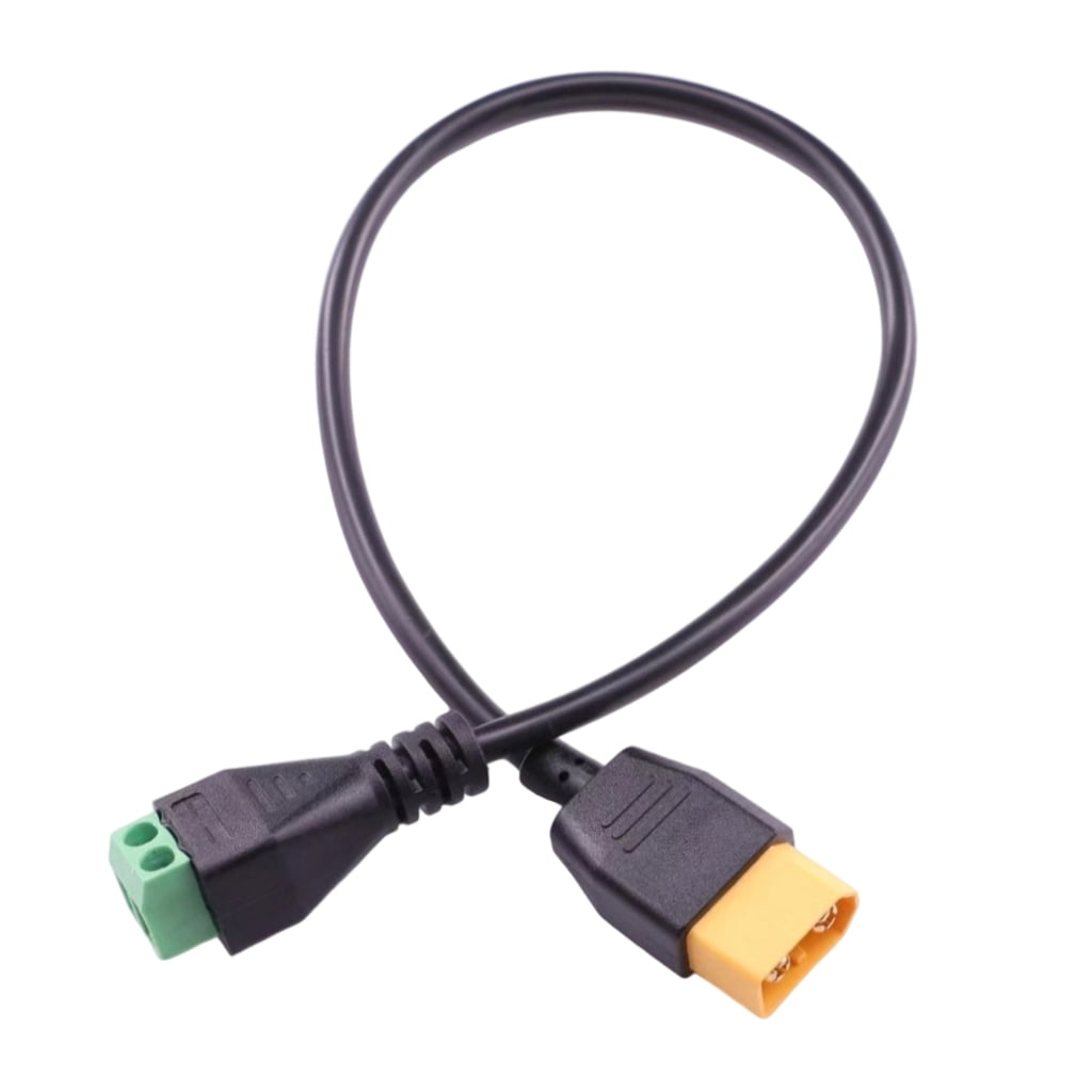 High Current Male to 2 Pin Screw Terminal Solderless Power Connectors ...