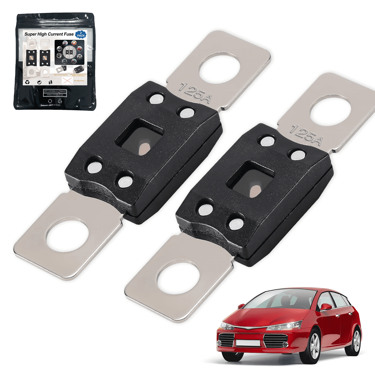 High Current Strip For Battery Protection, Screw Fuses With Plastic ...