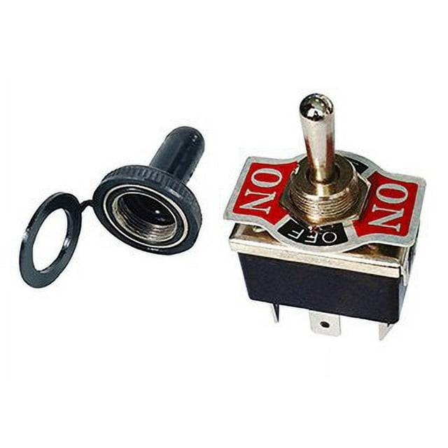 High Current Toggle Switch with Rubber Boot DPDT Center Off Momentary ...