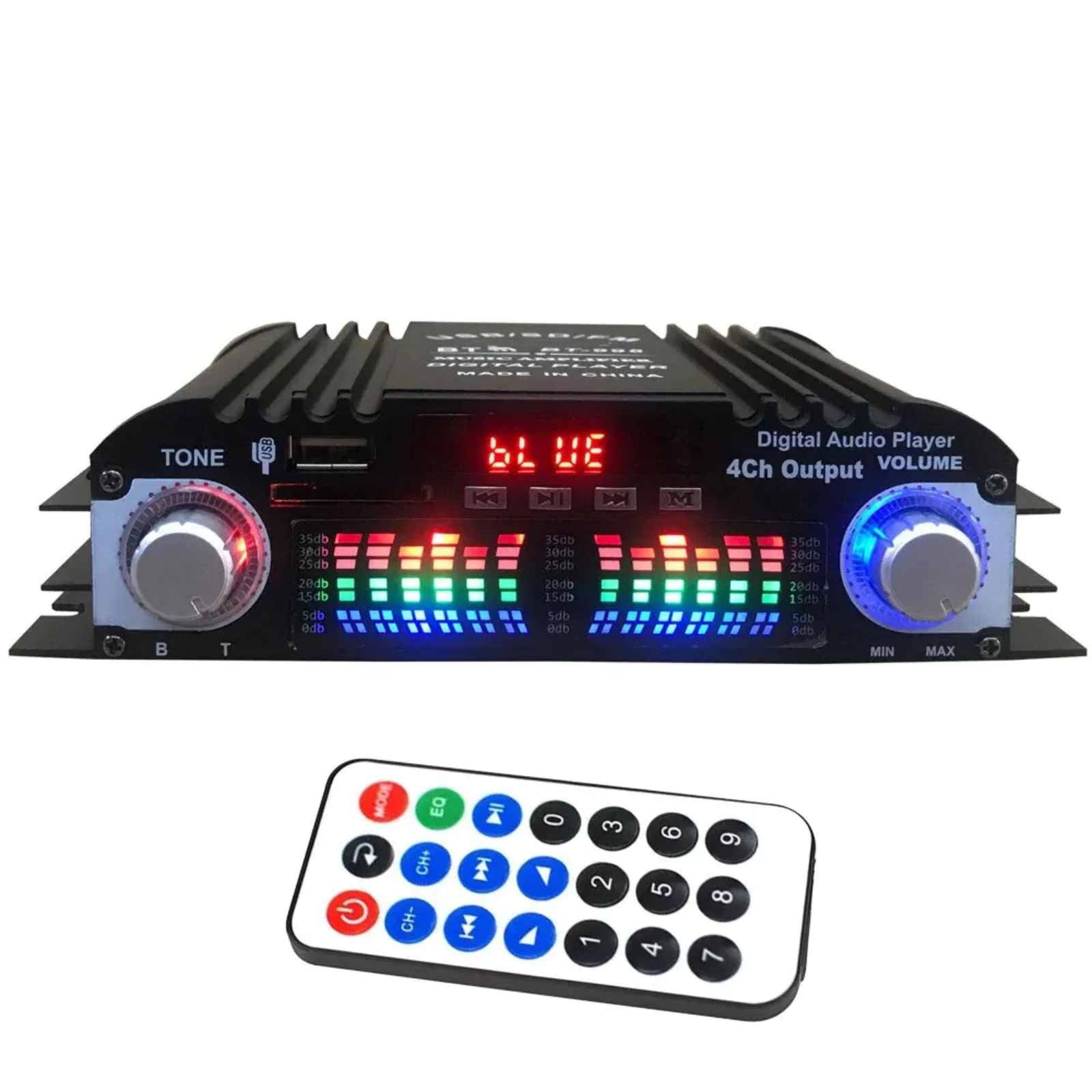 High-Def Sound Amplifier BT-998 for Home Theater & Outdoor Parties 4 ...