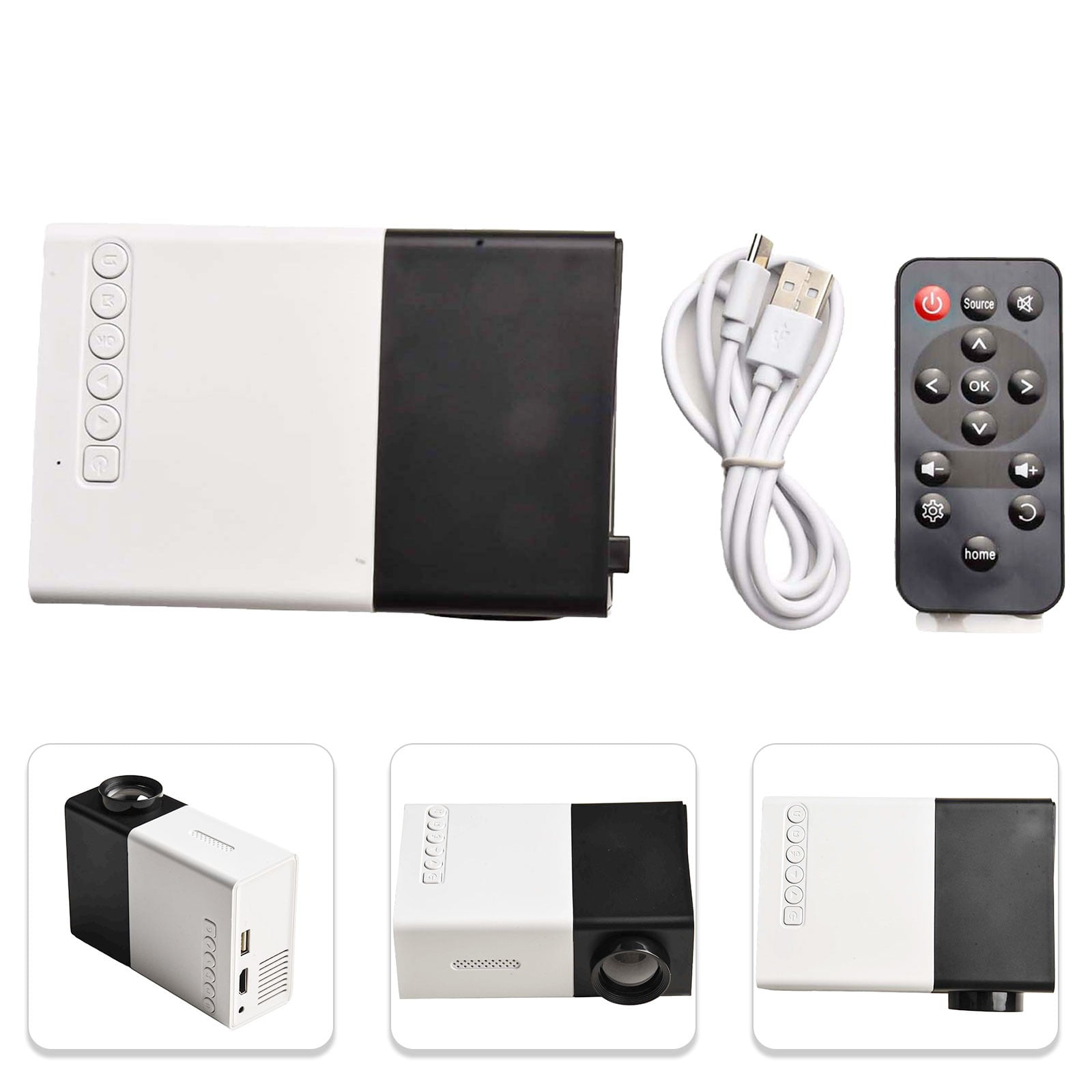 High Def inition 1080P LED Projector with Multi interface - for Home ...