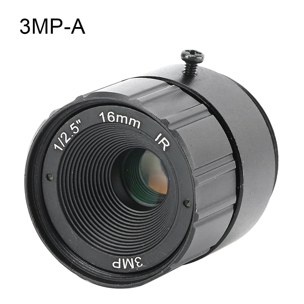 High Definition 3MP CS Mount CCTV Camera Lens, 16mm Fixed Lens for Surveillance Security Systems ...