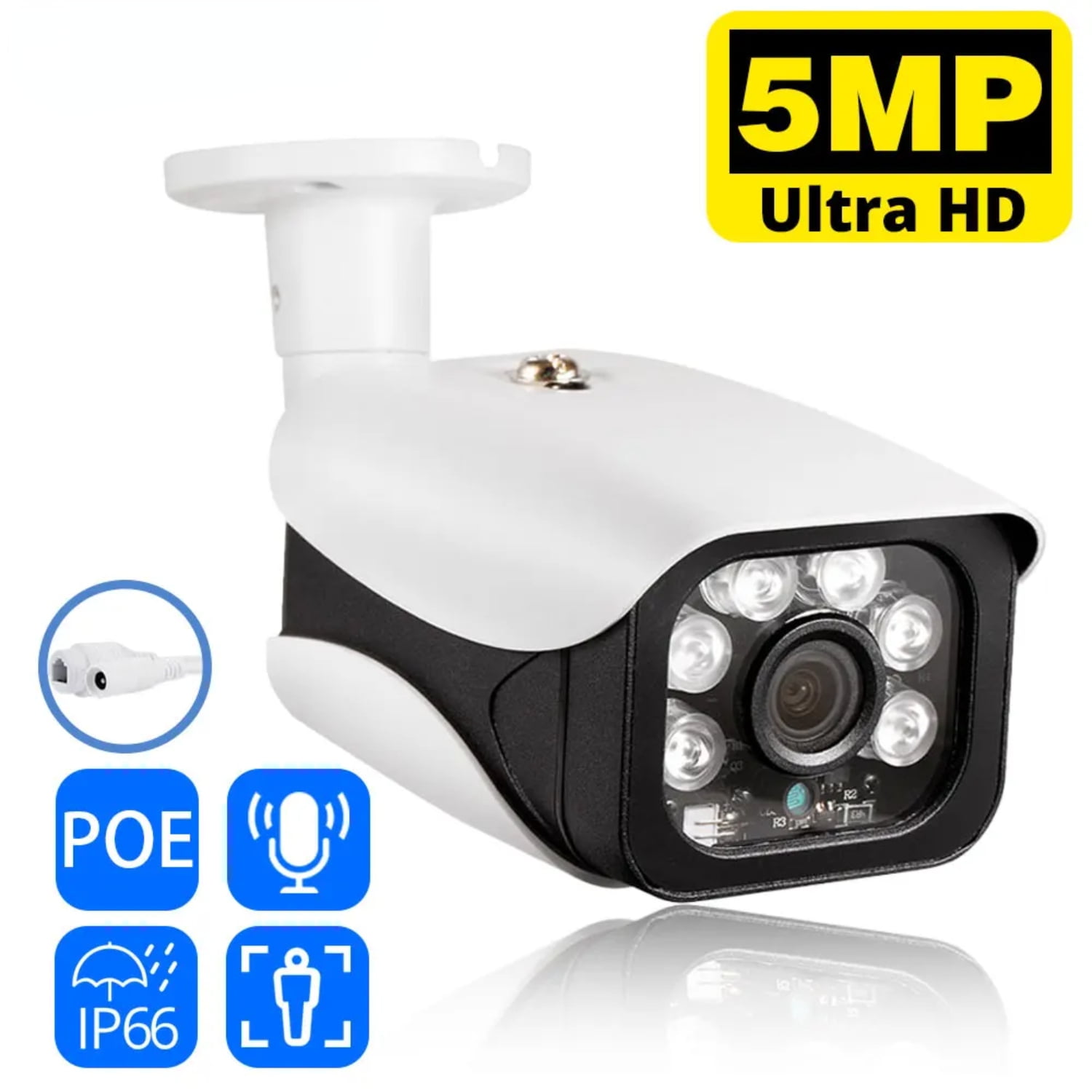 High Definition 5MP POE IP Camera with H.265+ Compression for Superior ...