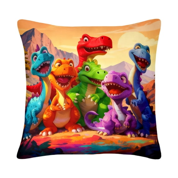 High Definition Digital Printing Dinosaur Pillowcase Soft Modern Animal ...