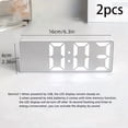 High-Definition LED Digital Alarm Clock with Temperature Display, Dual ...