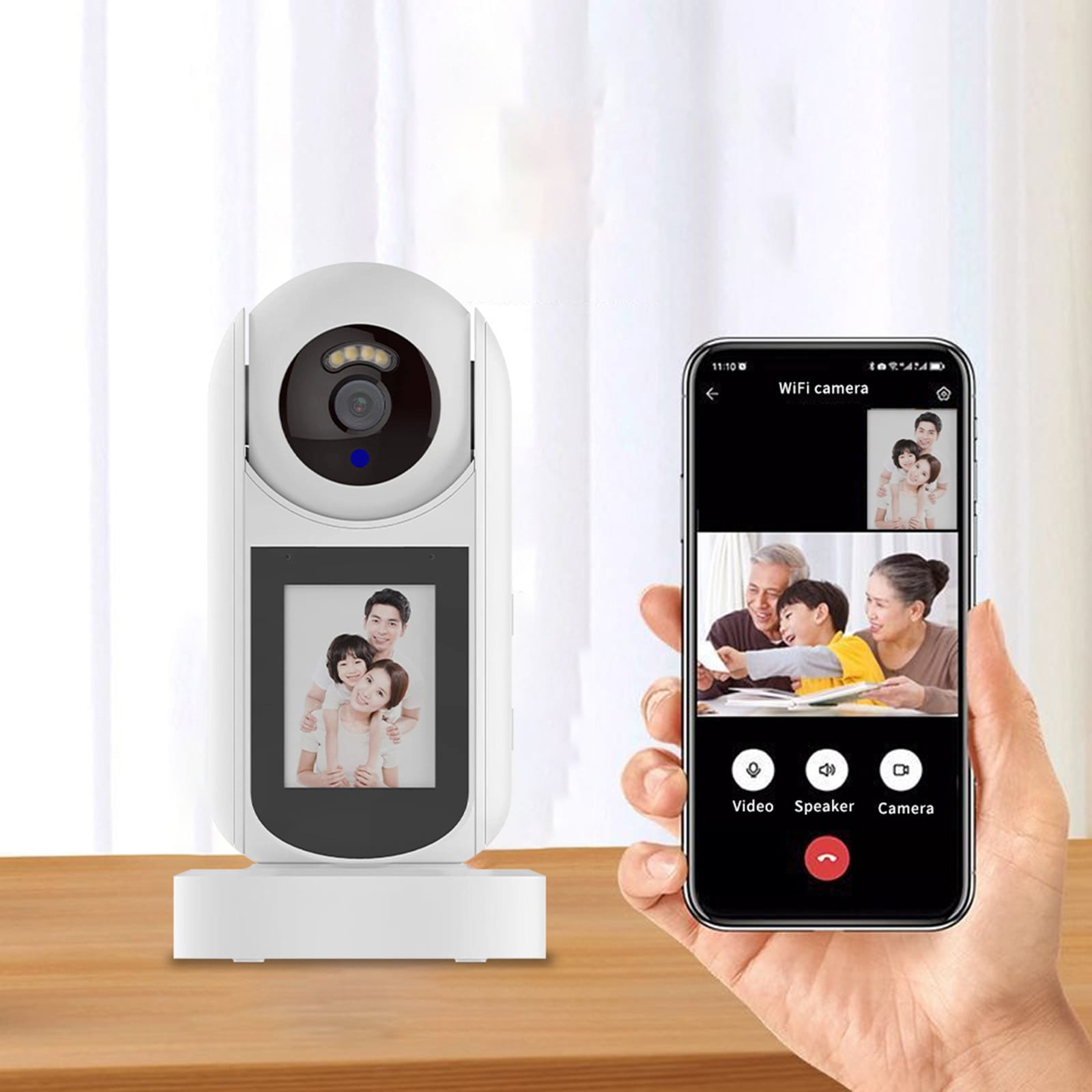 High Definition Screen Full Color Night Vision Remote WiFi Pan Tilt ...