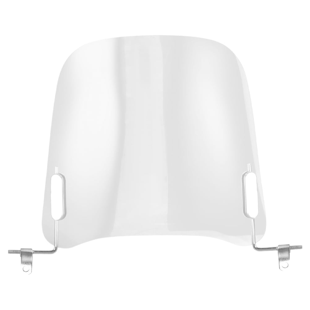WHAMVOX Universal 2pcs Motorcycle Windshield Transparent Windscreen ...