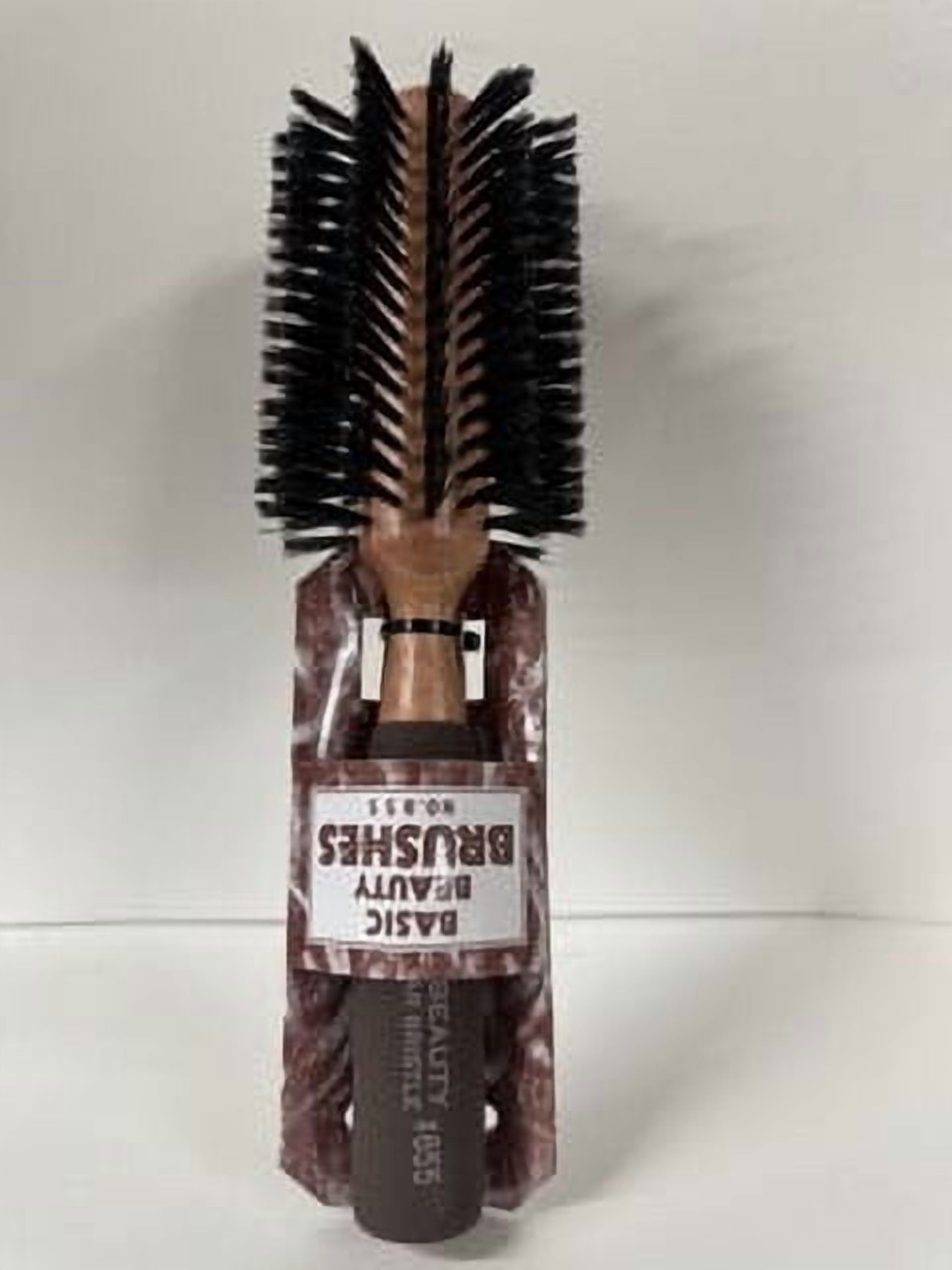 High-Density , 100% Boar Medium Bristles Wood Round Brush for Blow ...