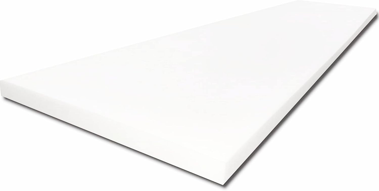 High Density 4 inch Thick, 30 inch Wide, 72 inch Long Upholstery Foam ...