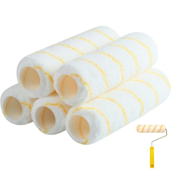 High Density 9-Inch Roller Naps Set of 5, Easy to Clean and Reuse Shed ...