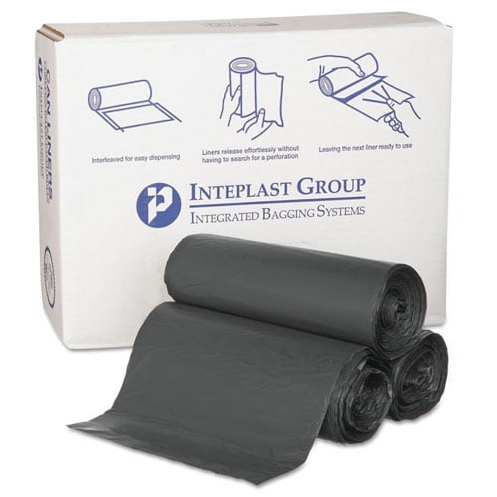 High-Density Commercial Can Liners, 55 Gal, 0.87 Mil, 36" X 60", Black ...