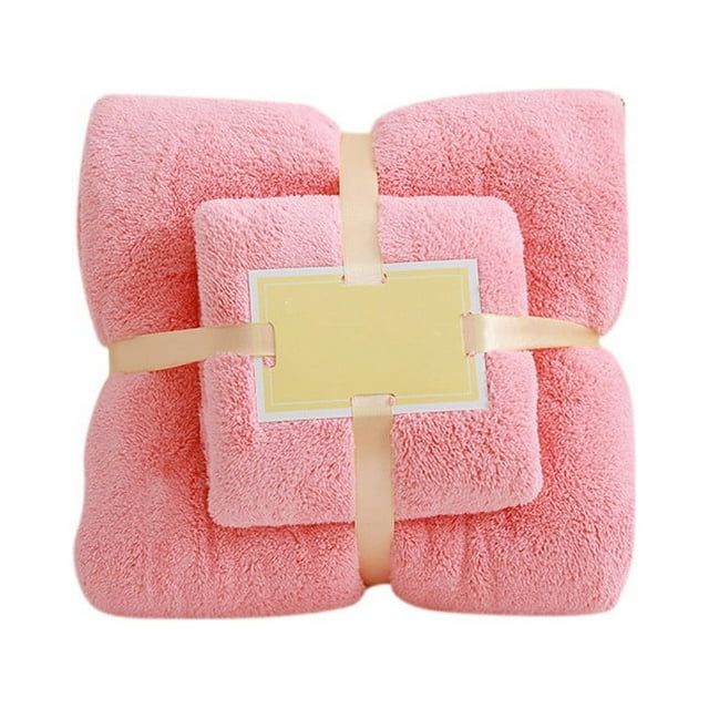 High Density Coral Towel And Bath Towel Two In One Set Soft And