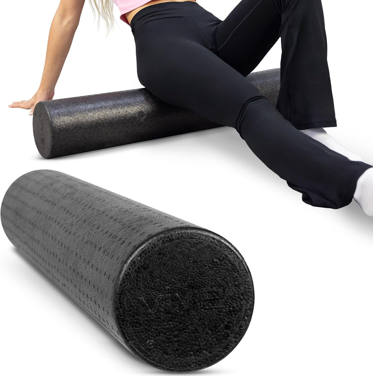High Density Foam Roller (36 inch) - Large Foam Roller for Exercise ...