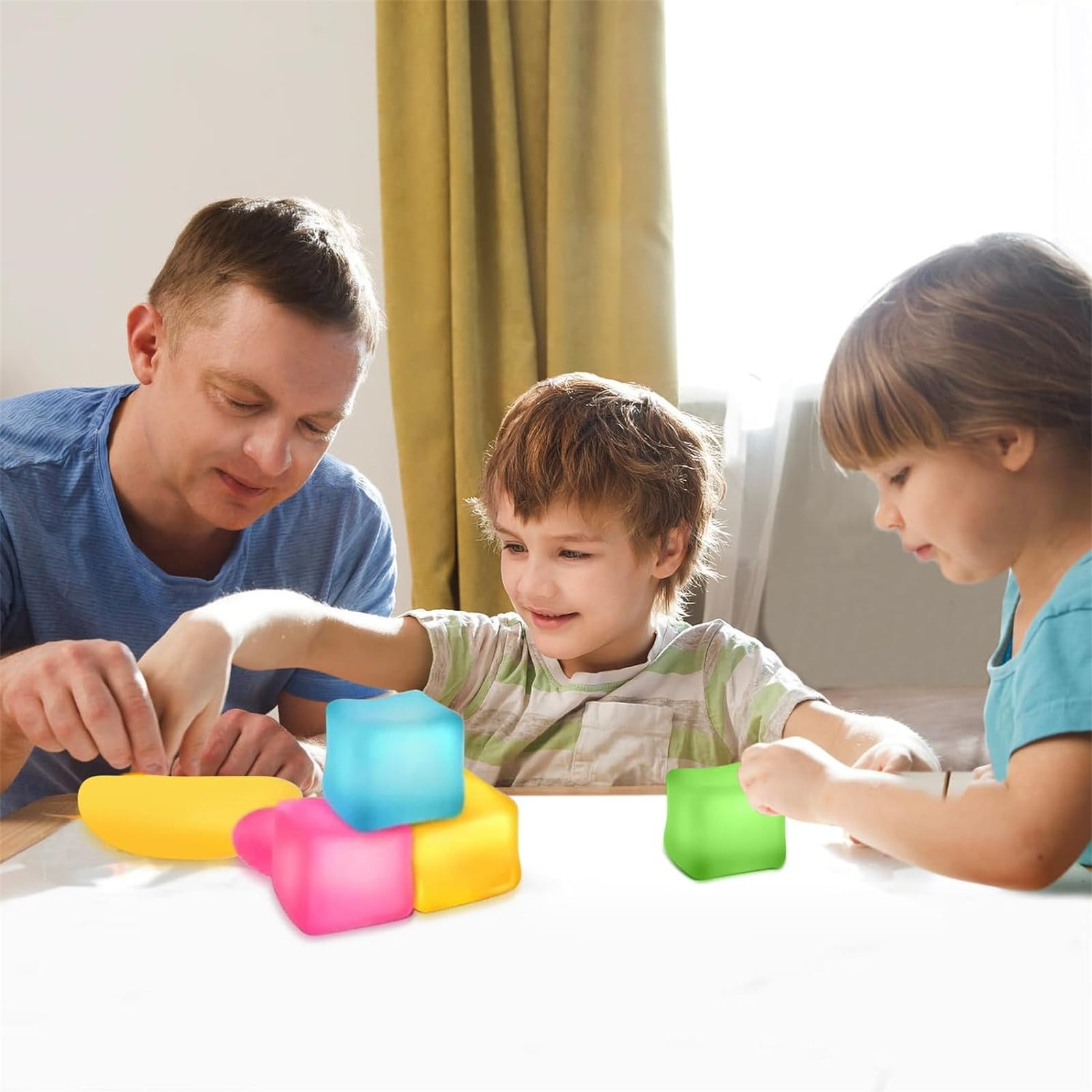 High - Density Gel Filled Stress Cube, Soft Hand Grip for Stress Relief ...