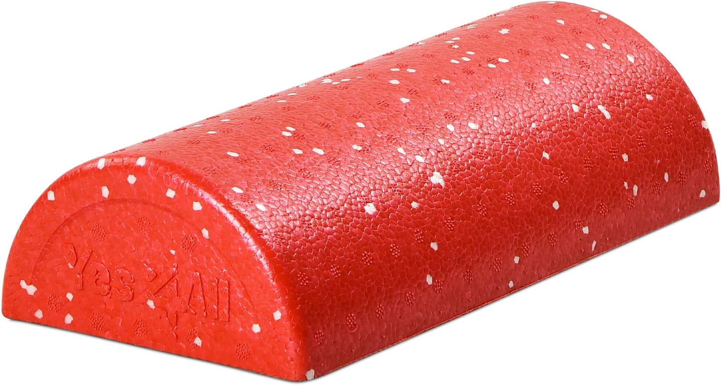 High Density Half Round Foam Roller Support Pain Relieved, Physical Therapy, Back, Leg and ...