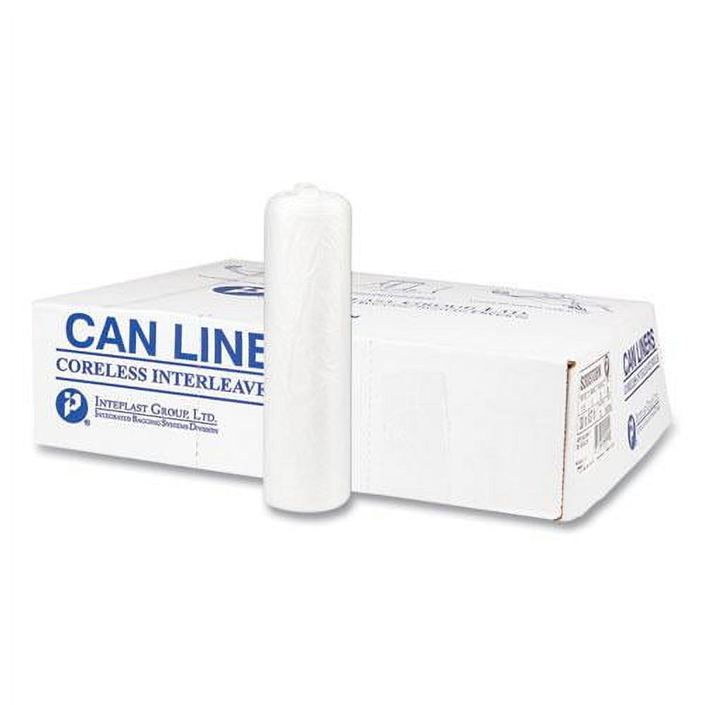 High-Density Interleaved Commercial Can Liners 56 gal, 22 microns, 43 ...