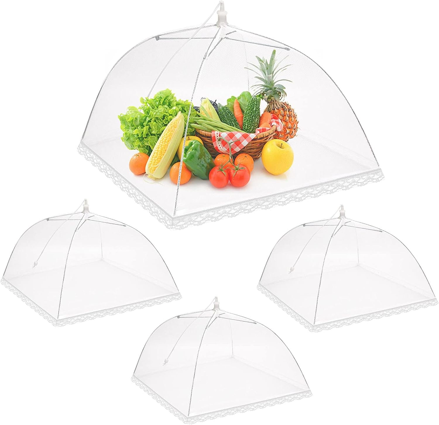 High Density Mesh Food Cloches, Fine Polyester Mesh for Zero Waste ...
