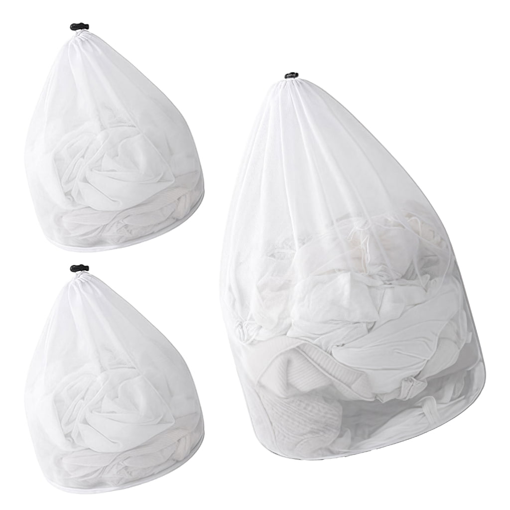 High Density Mesh Garment Bag with Drawstring Closure for Blouses and ...