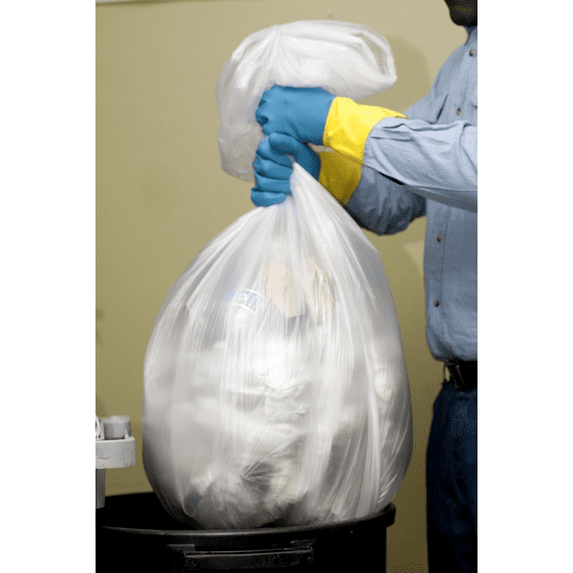 High Density Trash Bags, 30 Gallon, 500 Count, 8 Micron (eq), 30" x 37 ...