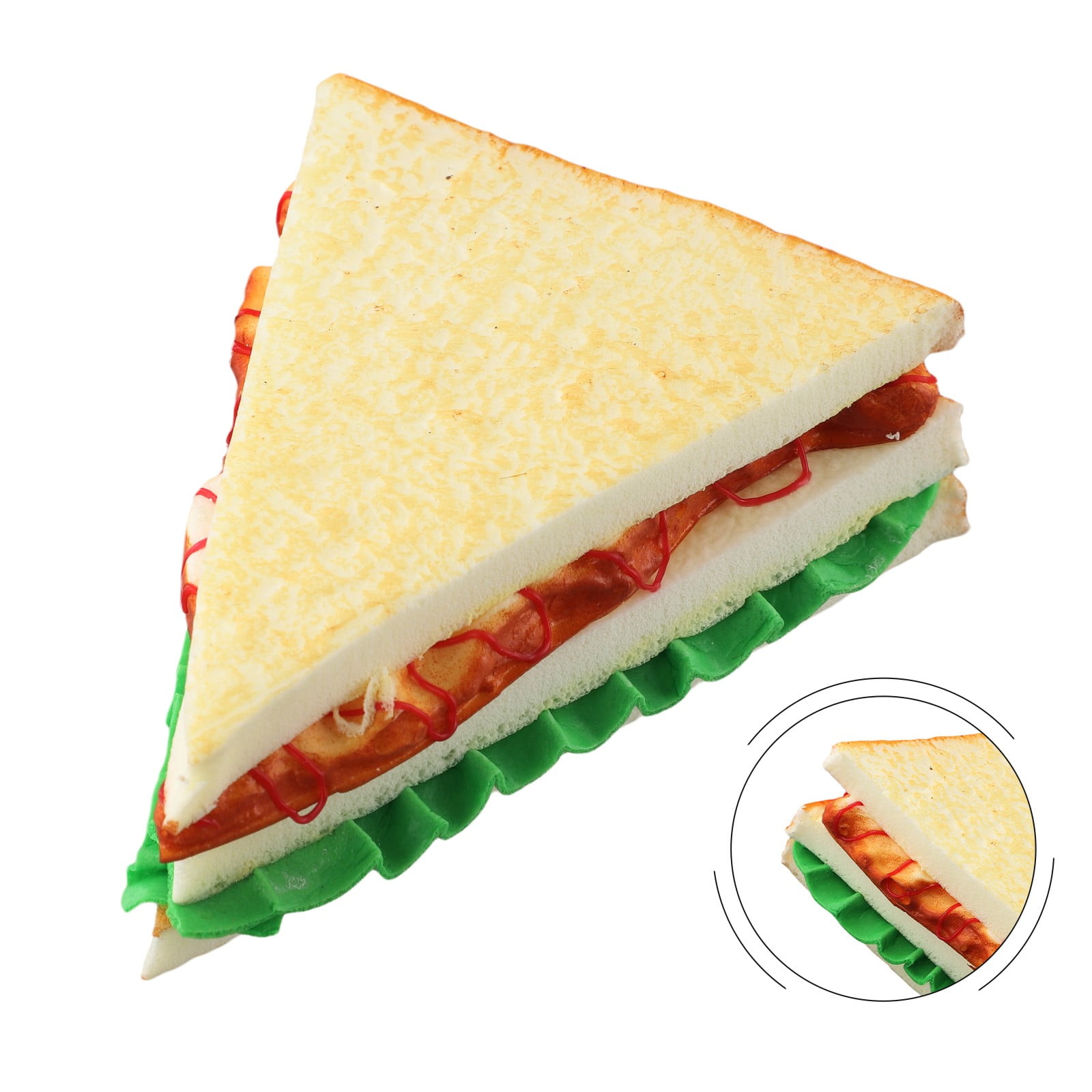 High Detailed PU Artificial Food Fake Sandwich for Eye Catching ...