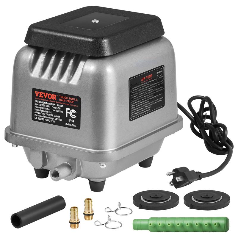 High-Efficiency 109L/Min Linear Air Pump for Ponds, Aquariums & Septic ...