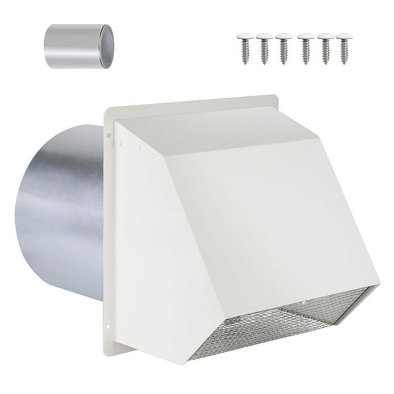 High Efficiency 4 In Metal Wall Vent Modern Design Low Maintenance ...