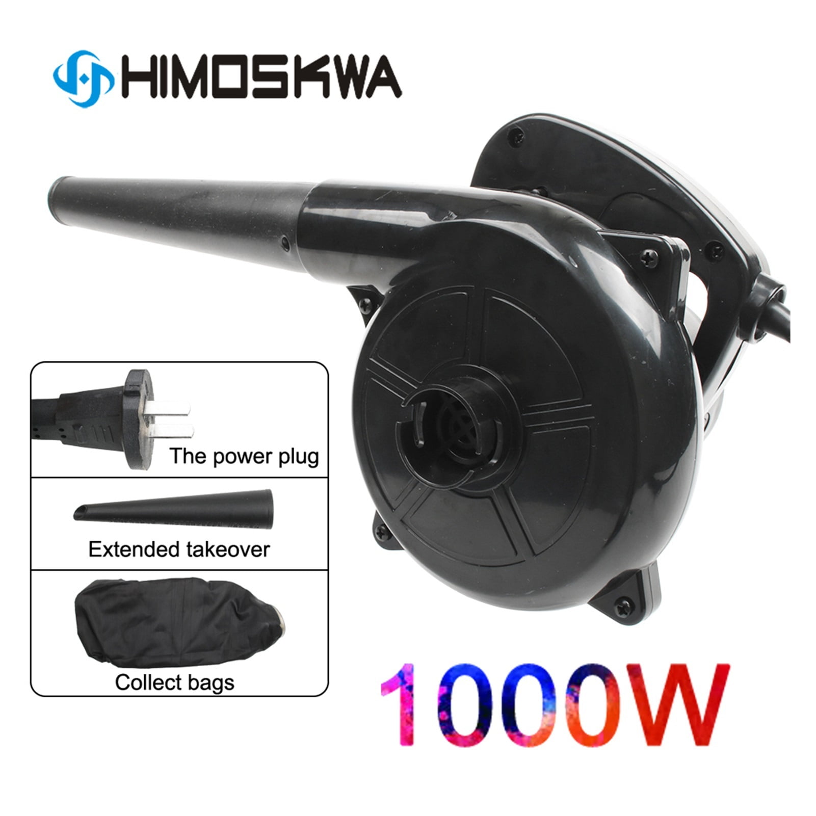 High Efficiency 600W Electric Air Blower Vacuum Cleaner Blowing Dust ...