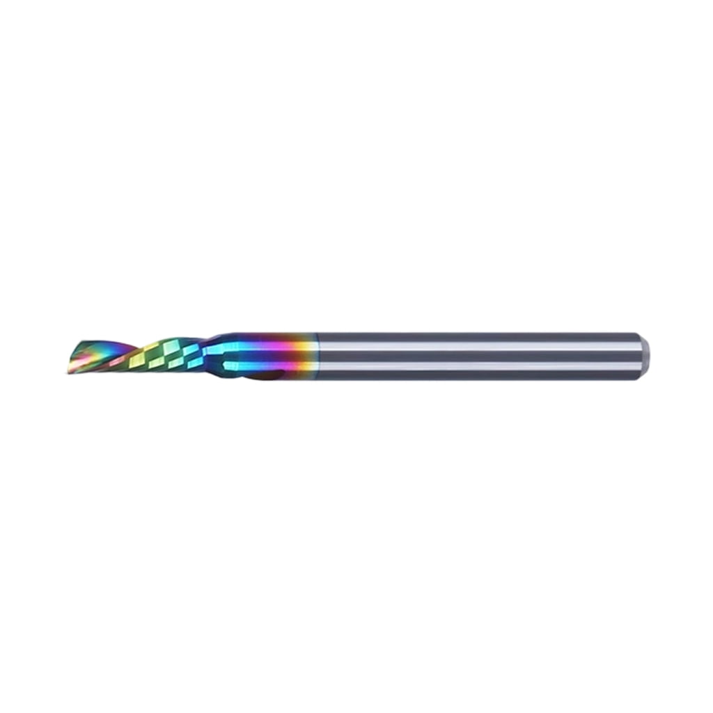 High Efficiency Coated Left Handed Single Flute Helical End Mill for ...