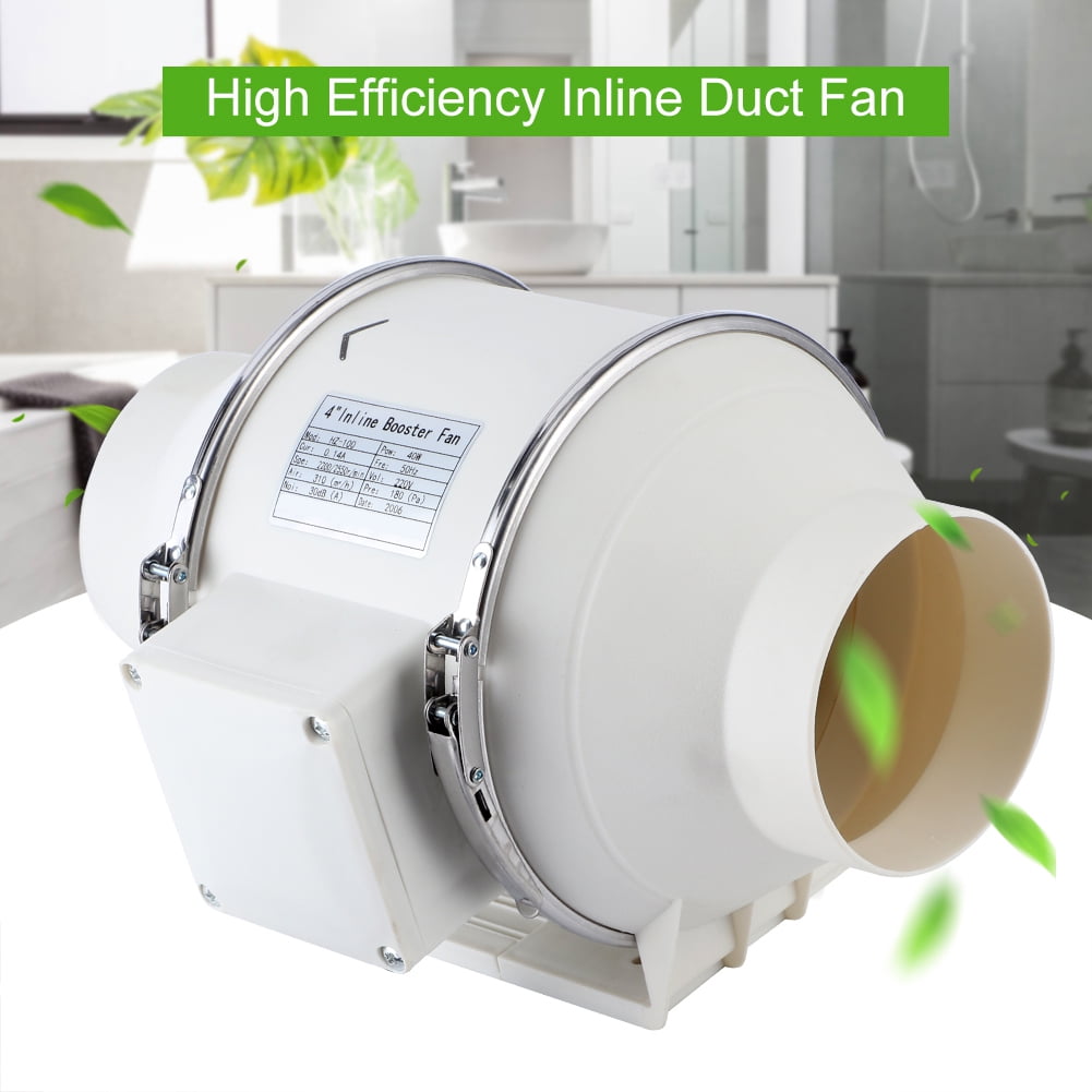 High Efficiency Inline Duct Fan Air Extractor Bathroom Kitchen ...